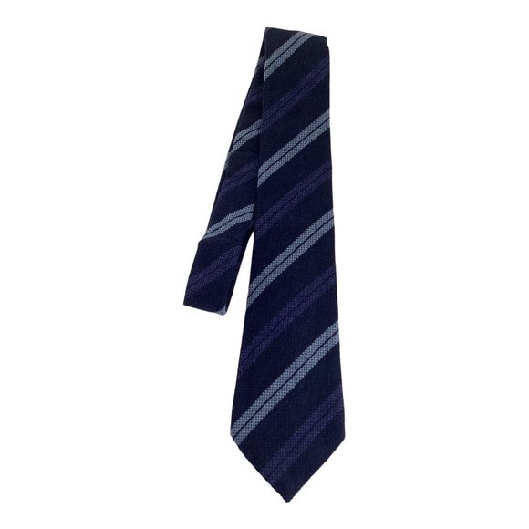 Ferrari | Accessories | Genuine Ferrari Blue Striped Cashmere Tie 56 35 ...